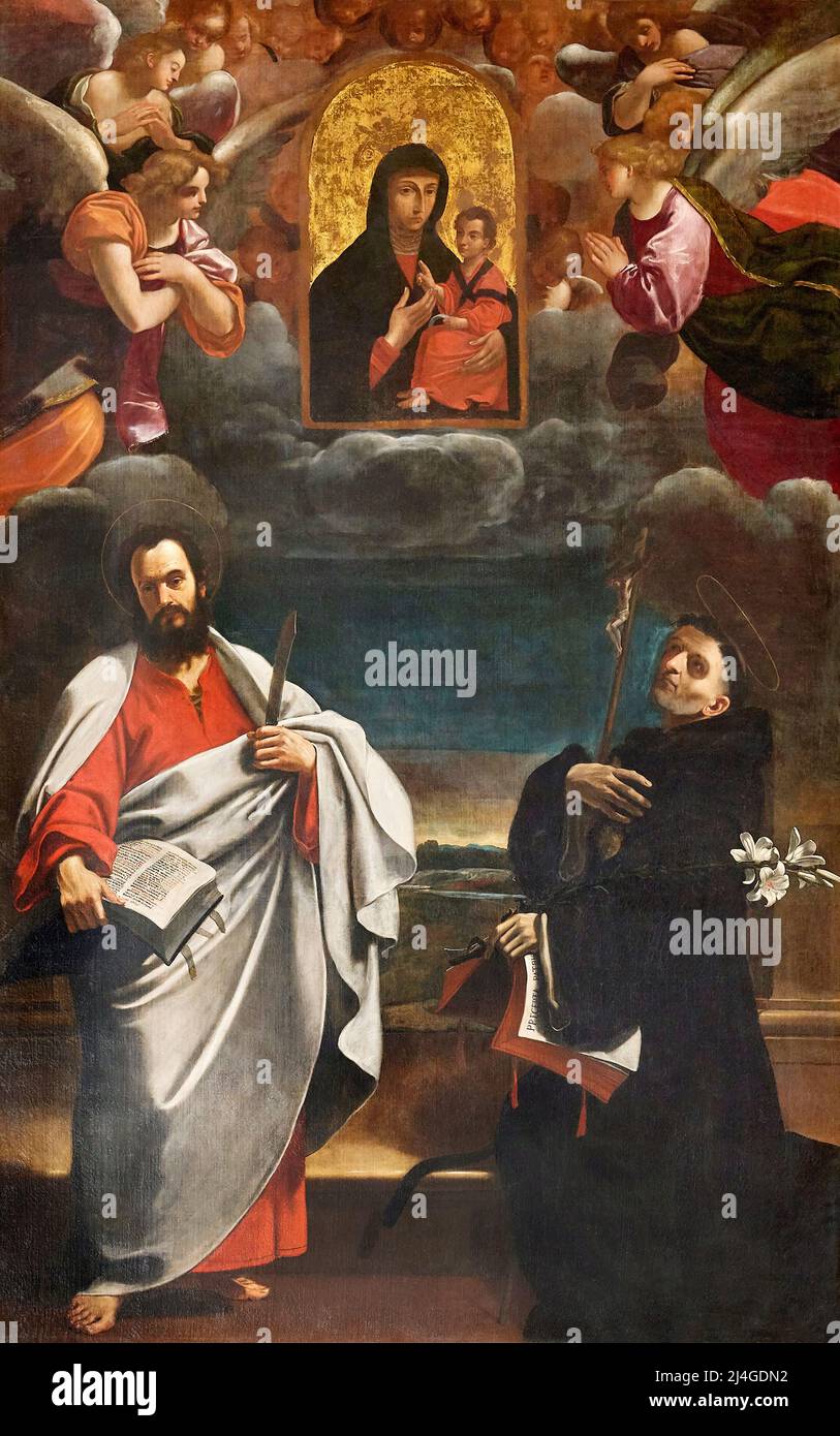 Madonna di San Luca in gloria con San Bartolomeo e San Nicola da ...