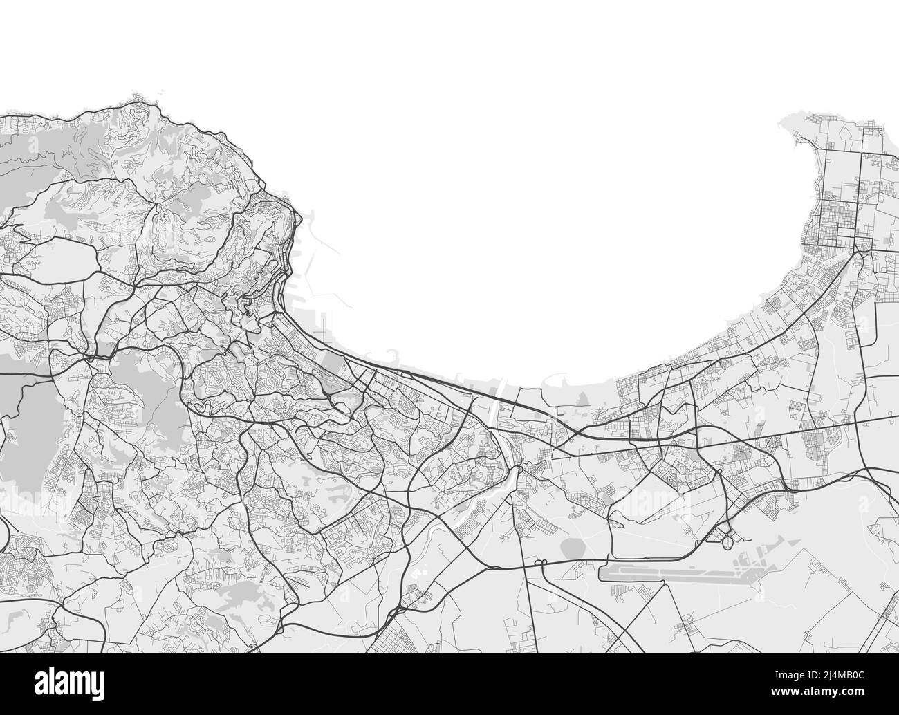 Mappa di algeria Immagini Vettoriali Stock - Alamy