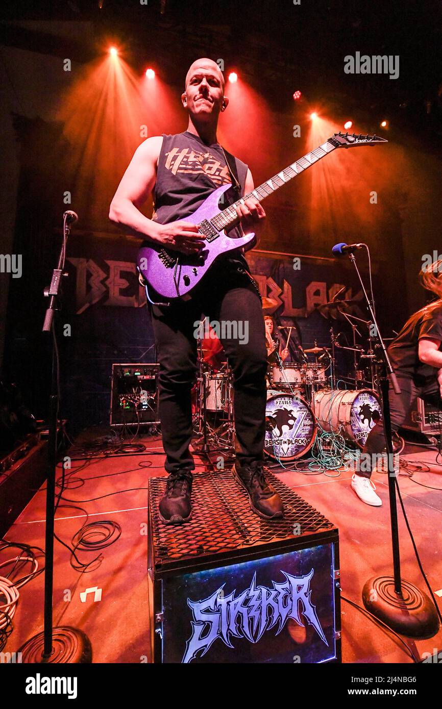 15 aprile 2022, Anaheim, CA, US: John Simon Fallon Guitar for Striker ...