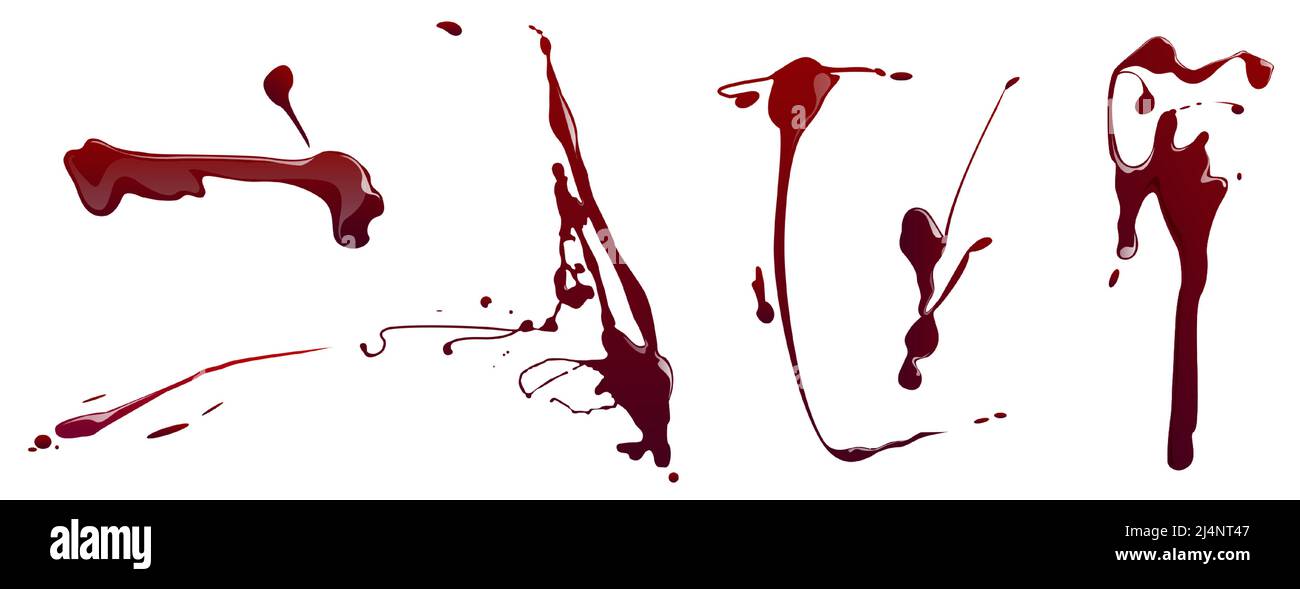 Blood splatter and cartoon Immagini Vettoriali Stock - Alamy