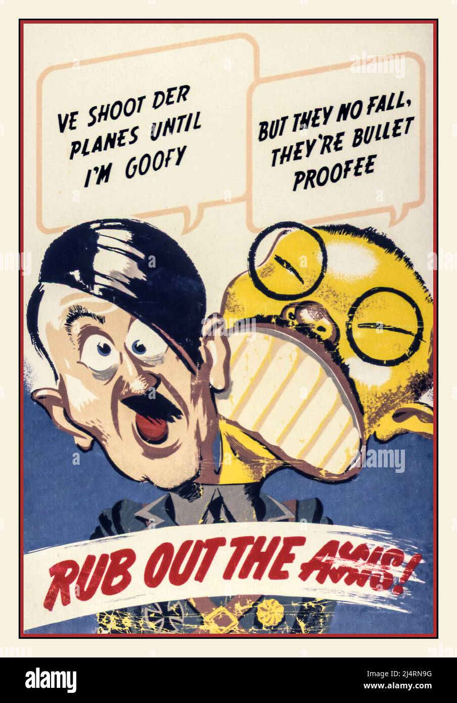 Propaganda Vintage Poster Cartoon Ww2 Immagini e Fotos Stock - Alamy