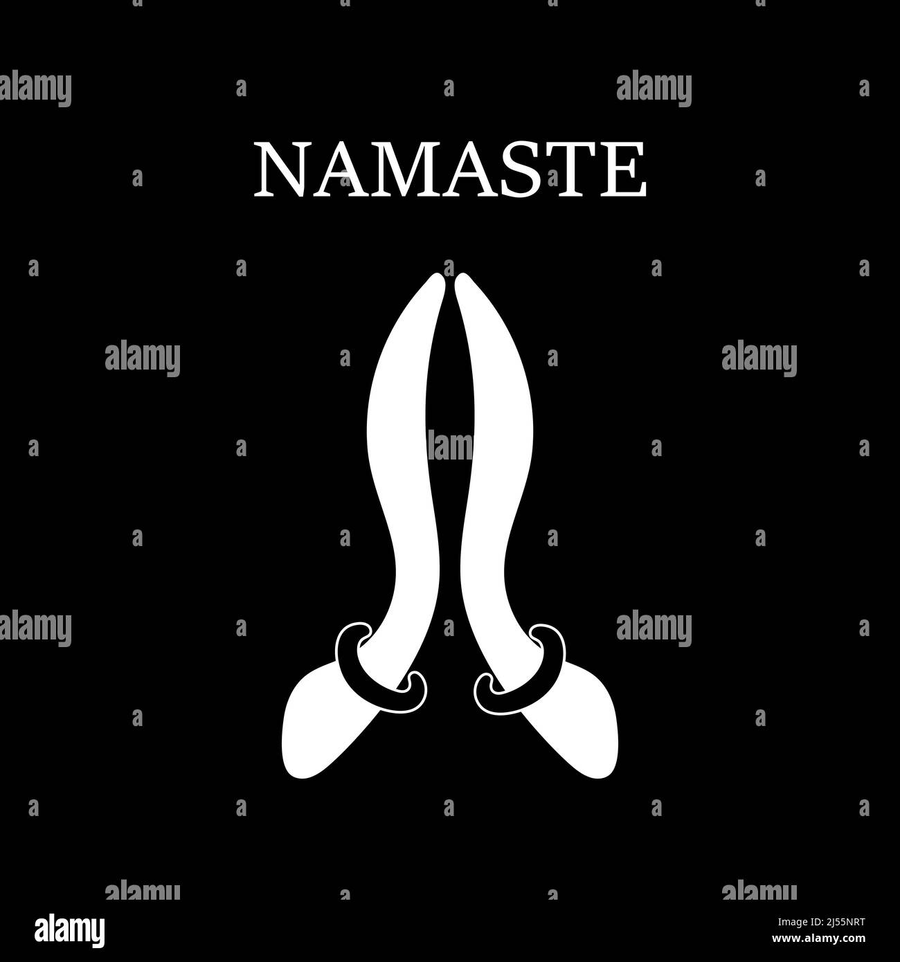 Namaskar india Immagini Vettoriali Stock - Alamy