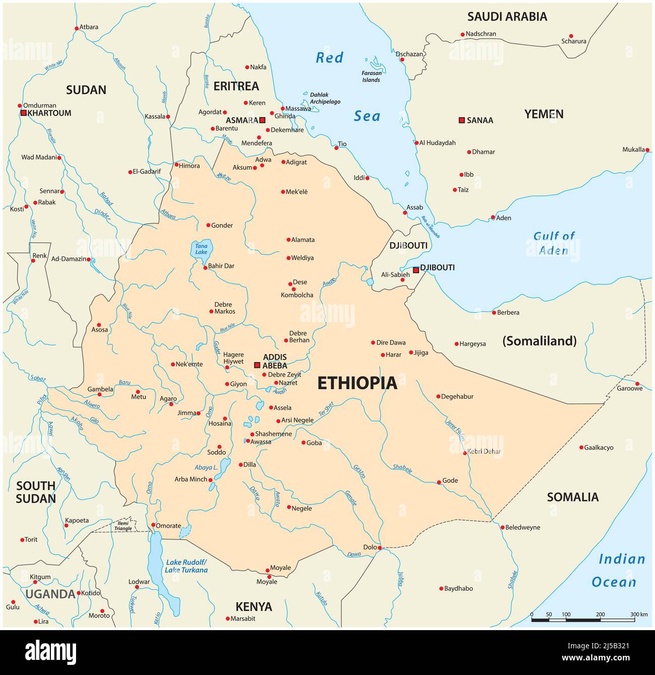 Mappa Del Fiume Nilo Africa