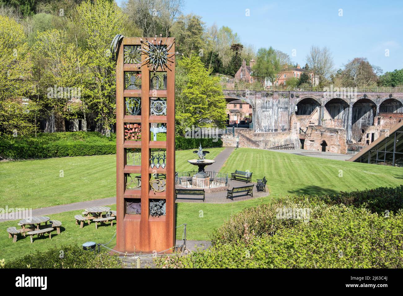 Coalbrookdale Museum of Iron, Coach Road Ironbridge Shropshire , parte ...