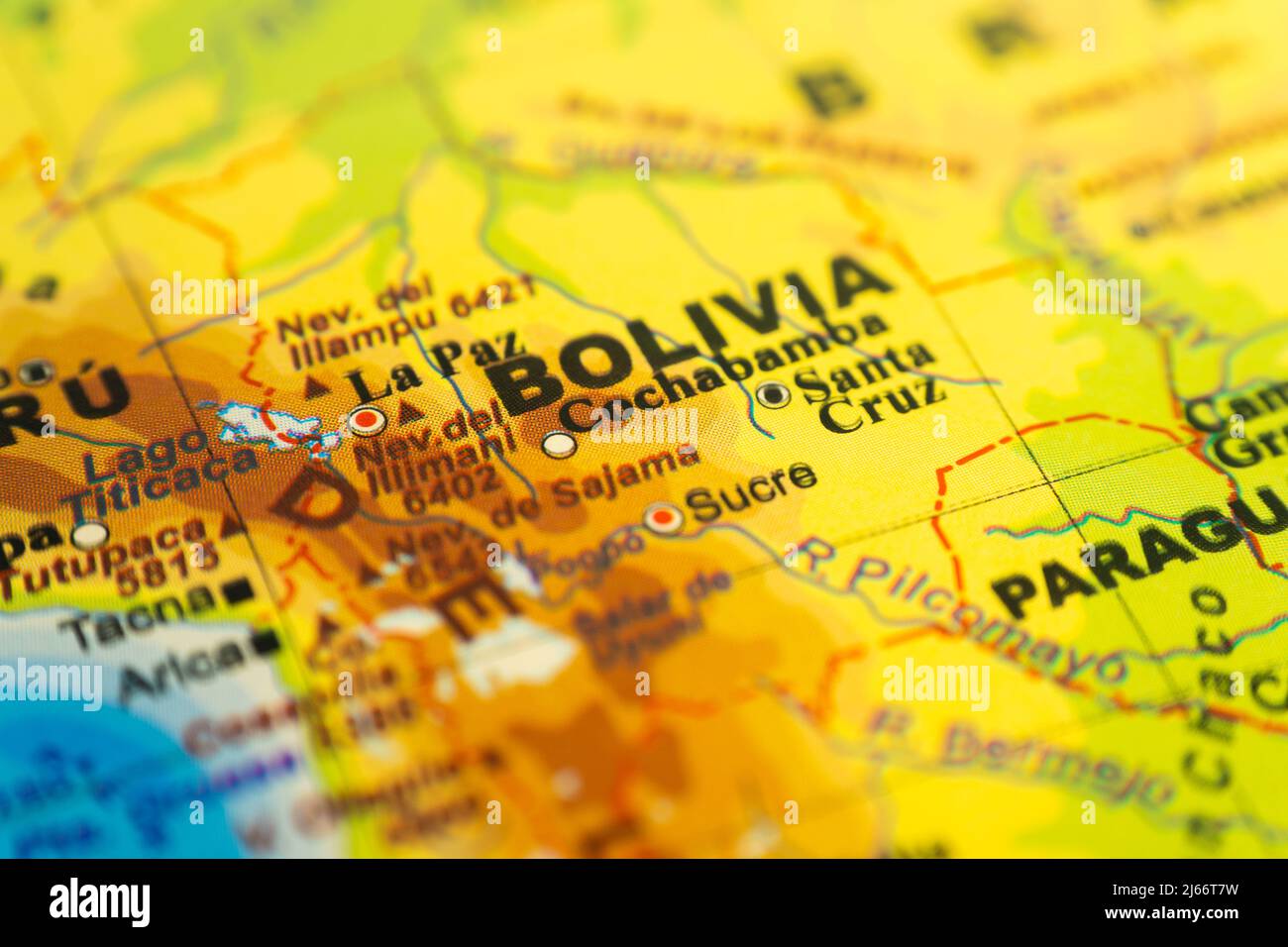 Mapa de relieve de bolivia immagini e fotografie stock ad alta ...