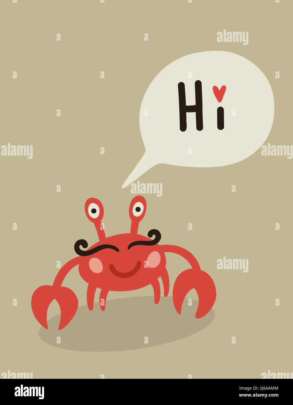 Disegno del granchio Immagini Vettoriali Stock - Alamy
