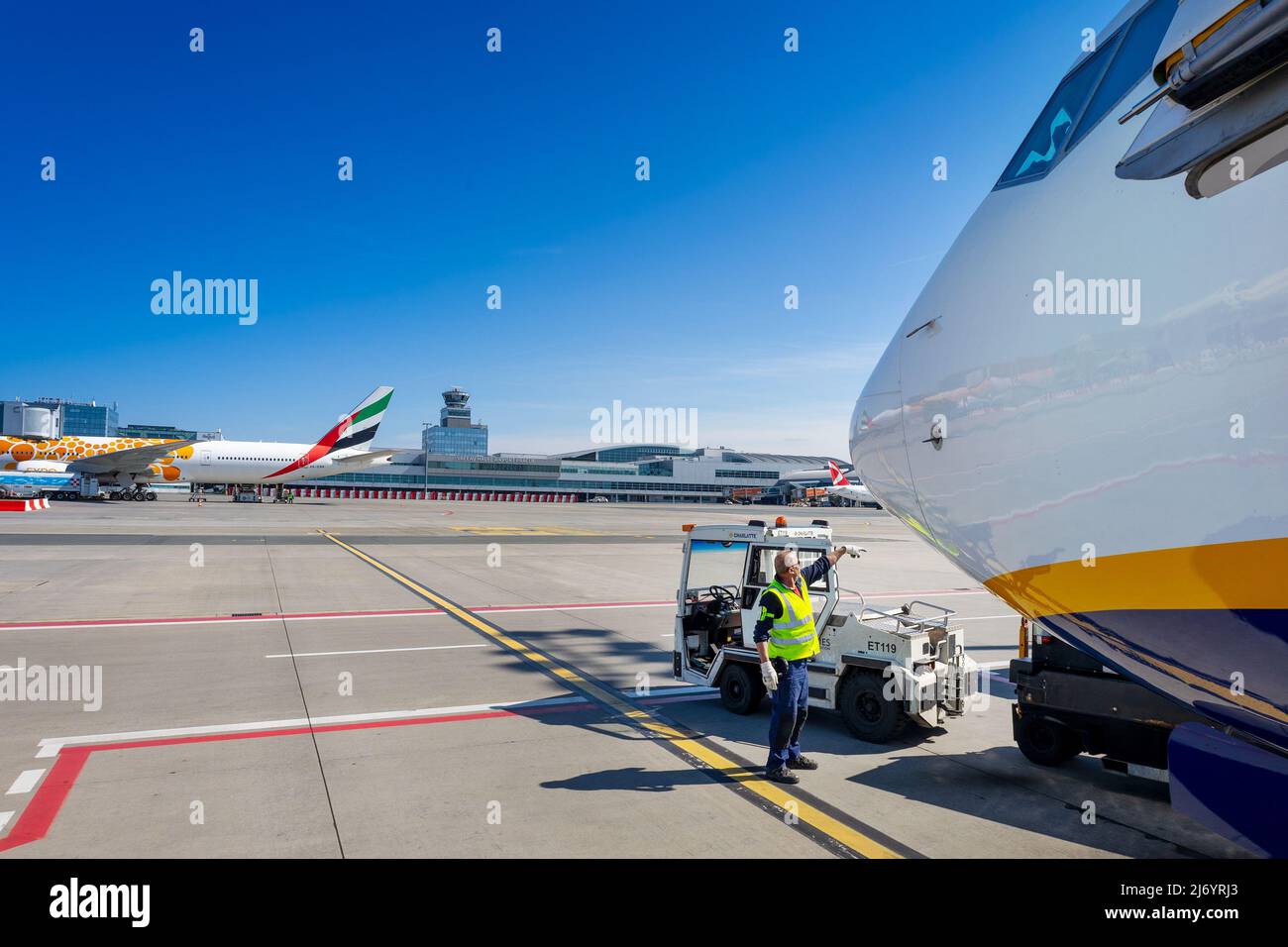 Mezinárodní letiště Václava, situato Havla, Ruzyně, Praha, Česká ...