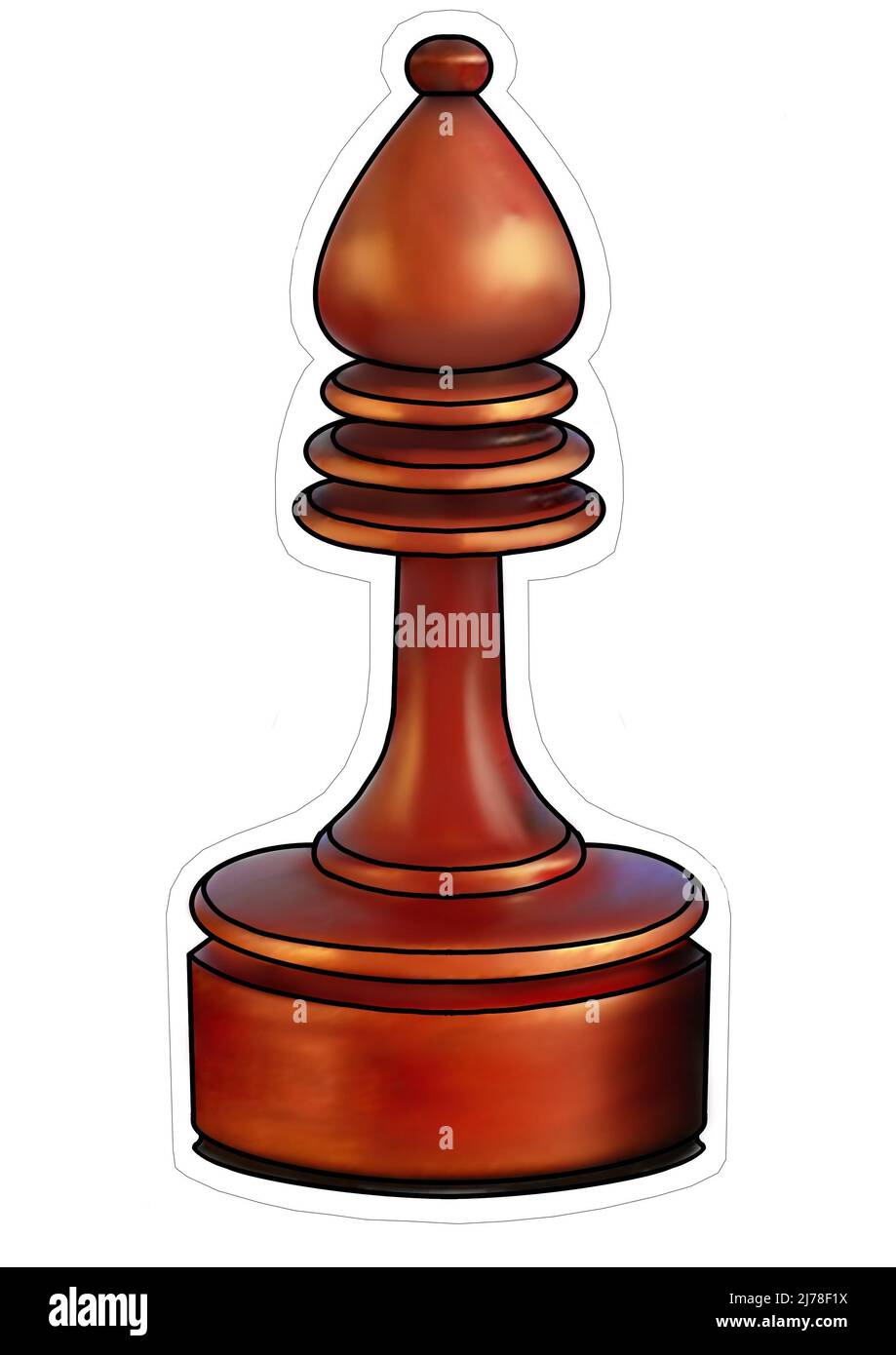Disegno di scacchi d'epoca sovietici. Disegnata sulla base di ...