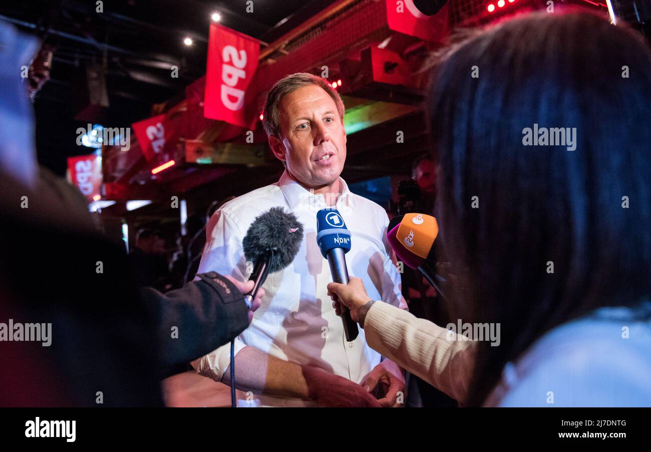 Schleswig-Holstein, Kiel: 08 maggio 2022, Thomas Losse-Müller, primo candidato del DOCUP, ha ...