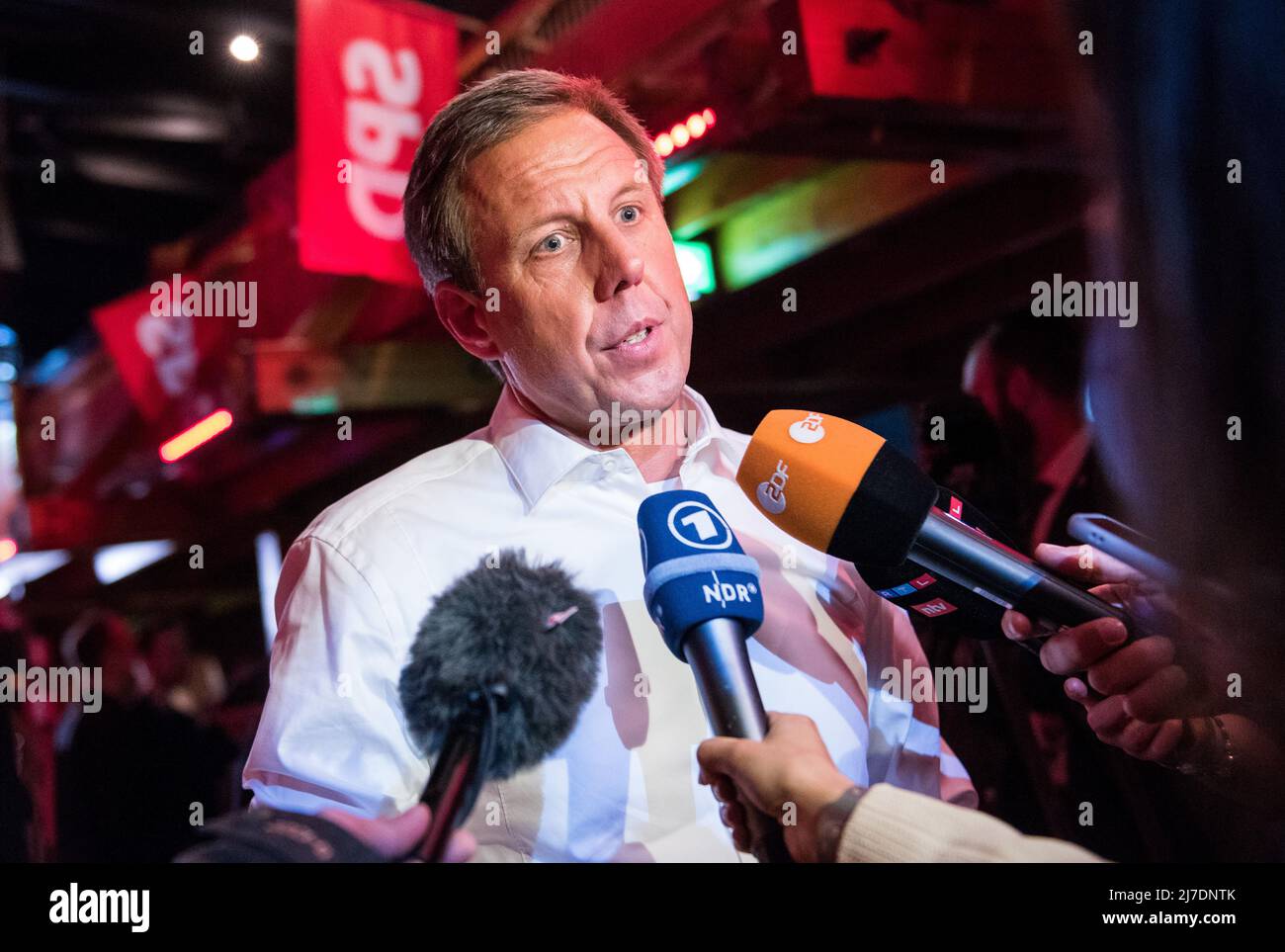 Schleswig-Holstein, Kiel: 08 maggio 2022, Thomas Losse-Müller, primo candidato del DOCUP, ha ...