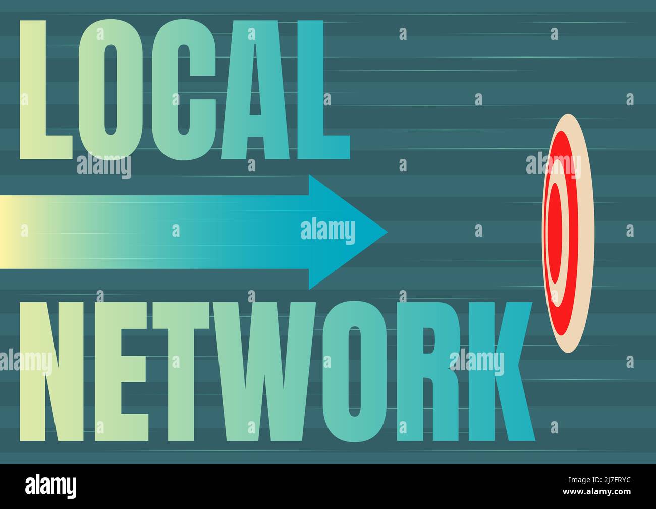 Cartello con la scritta rete locale visualizzata. Internet Concept ...