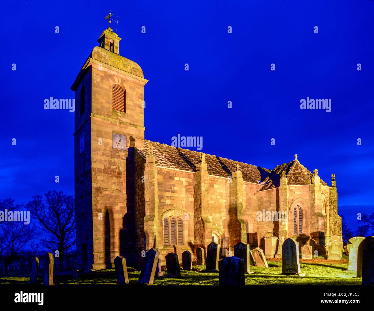 La Chiesa di Ladykirk, la Kirca di Steill, fu costruita su ordine di ...