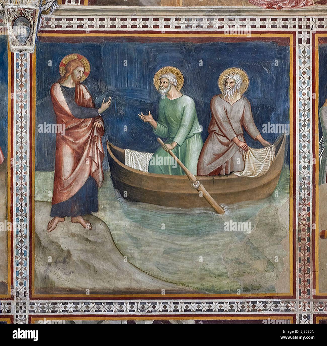 La chiamata di Pietro e Andrea - affianco - scuola di Simone Martini ...