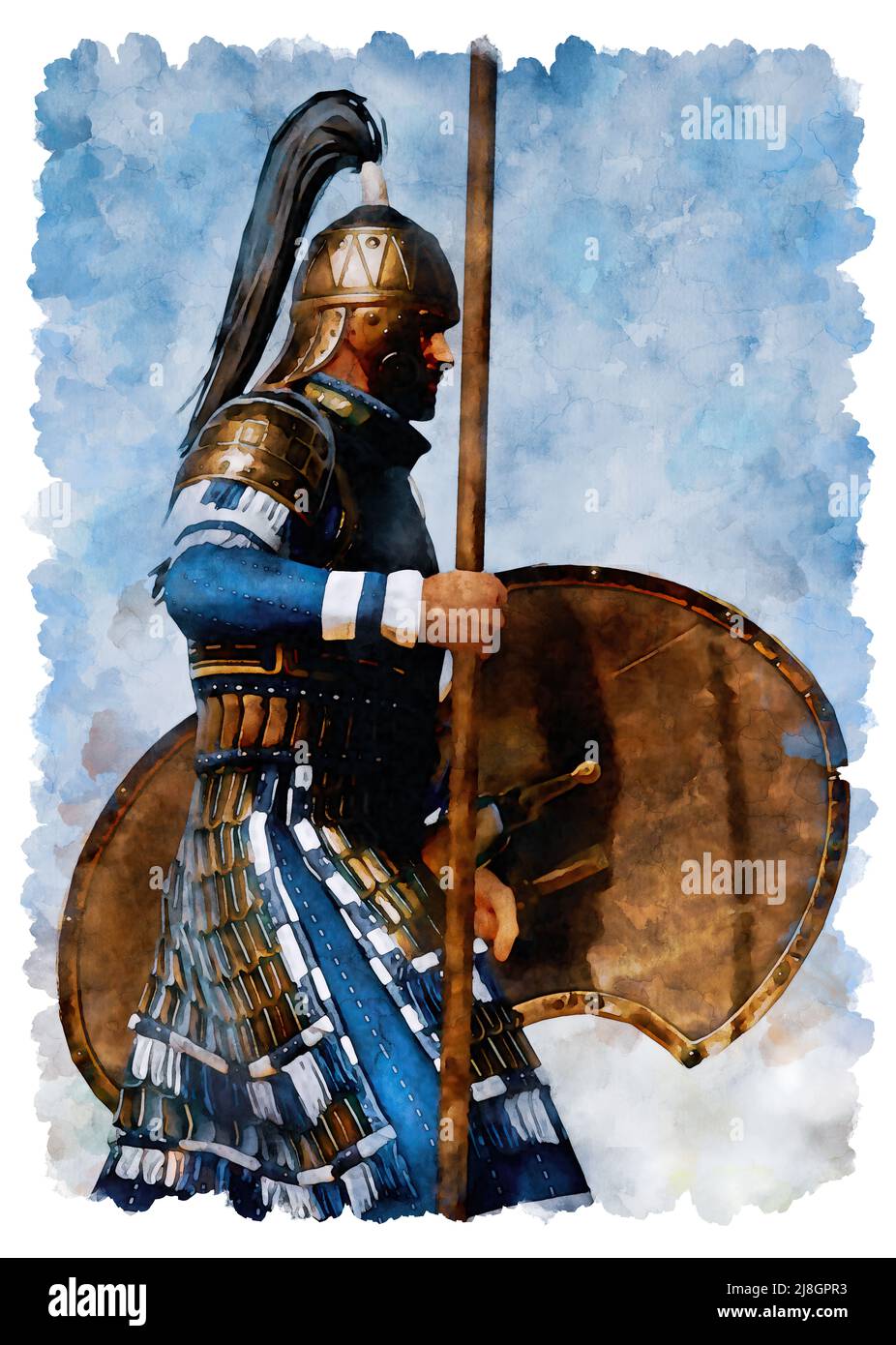 Guerriero greco antico Immagini senza sfondo e Foto Stock ritagliate ...