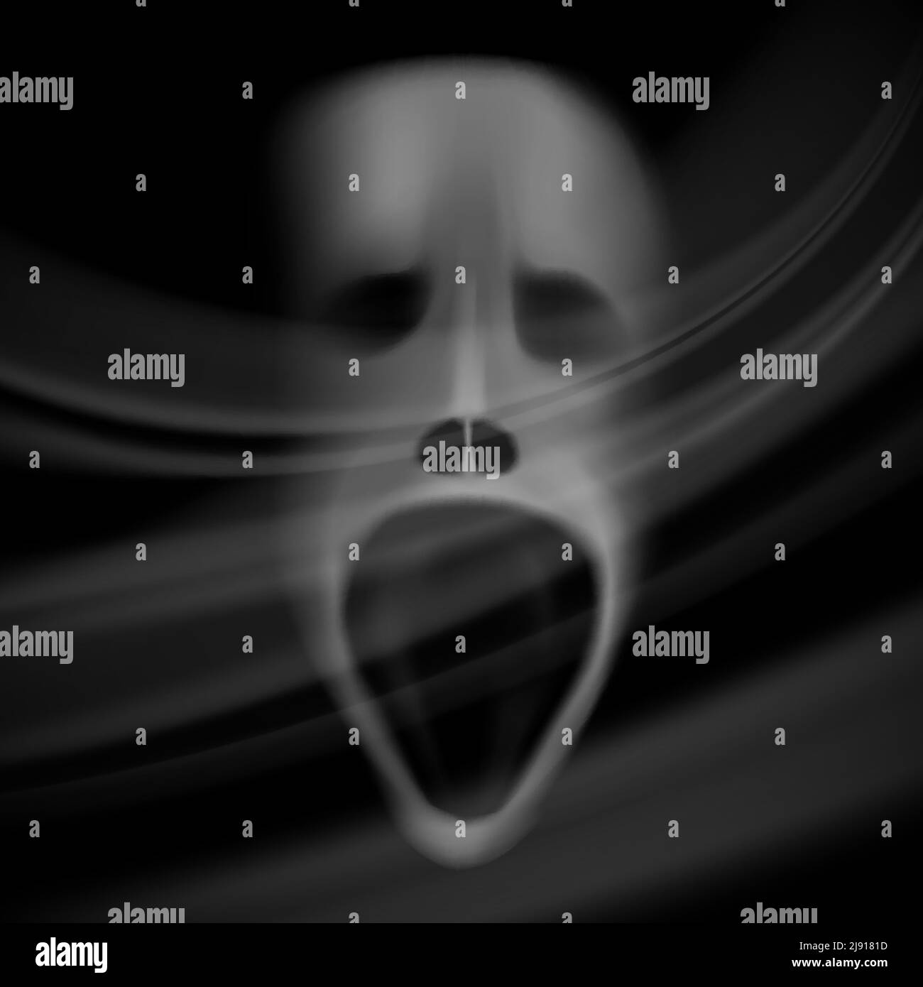 Faccia da fantasma Immagini Vettoriali Stock - Alamy