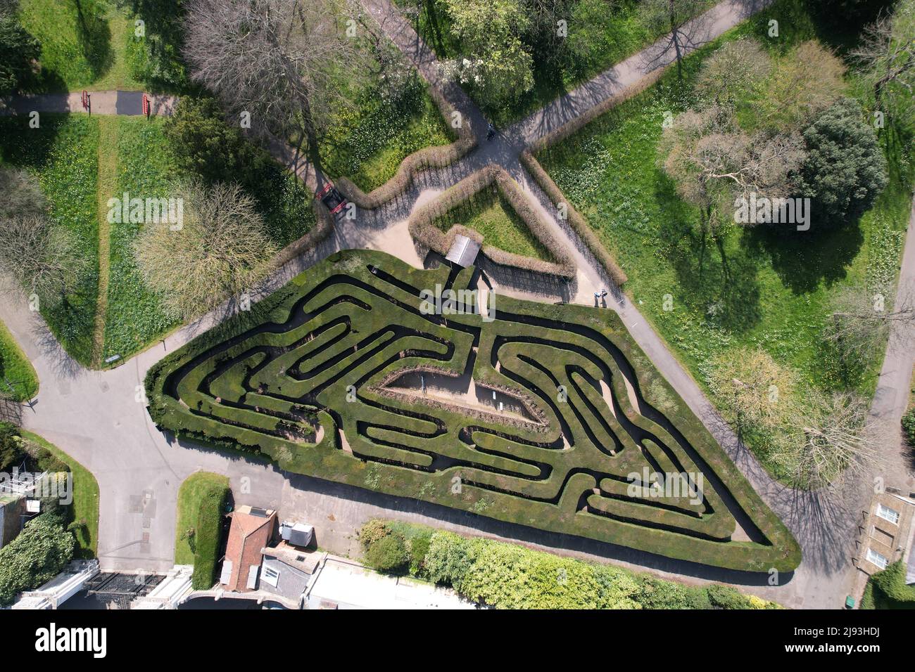 Hampton court palace maze immagini e fotografie stock ad alta ...