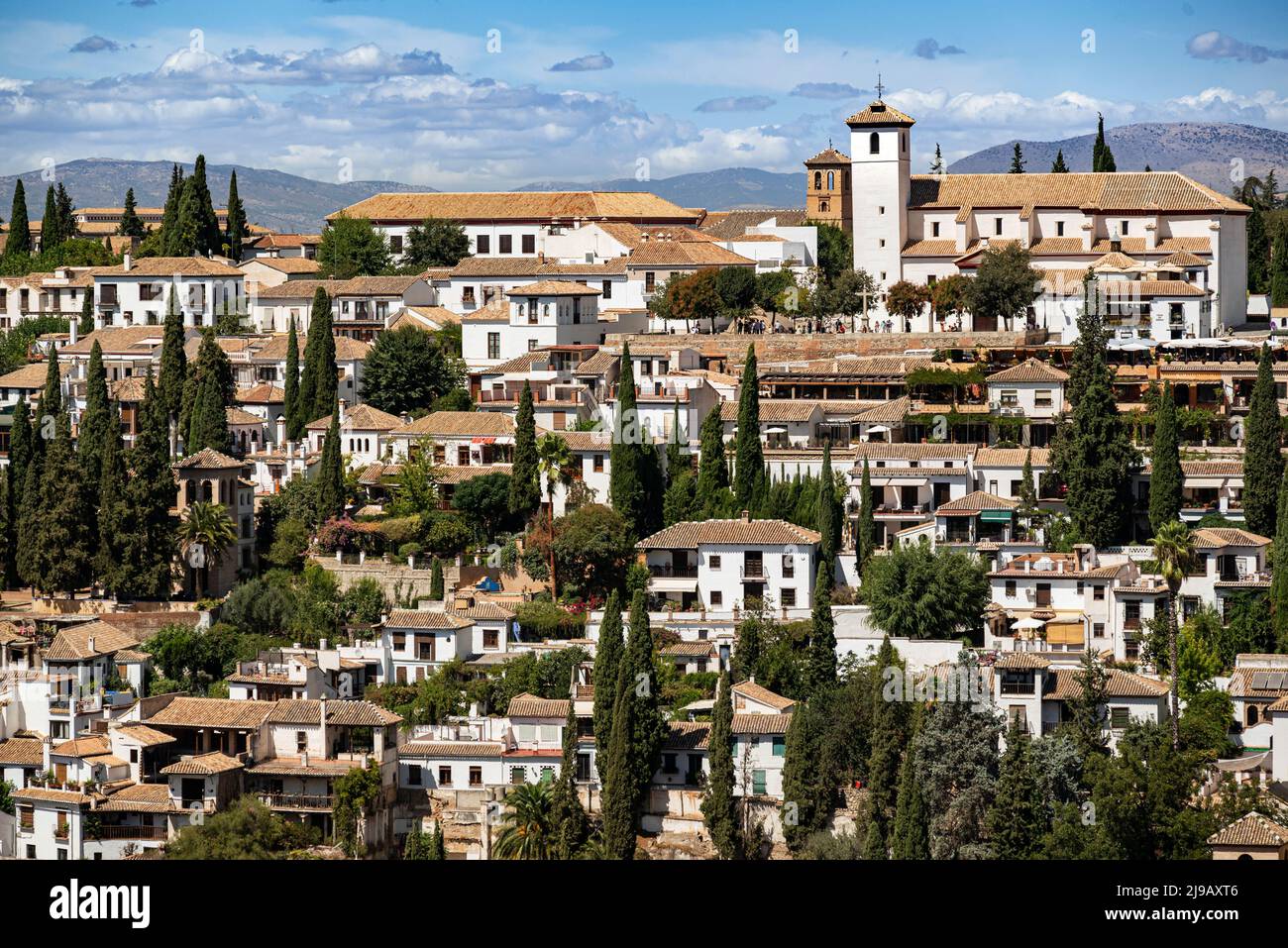 Panorama del Albaicín, il centro storico di Granada con le sue ...