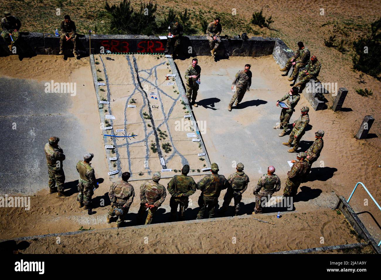 16 maggio 2022 - Oberlausitz, Germania - U.S. Army Lt. Col. Andrew ...