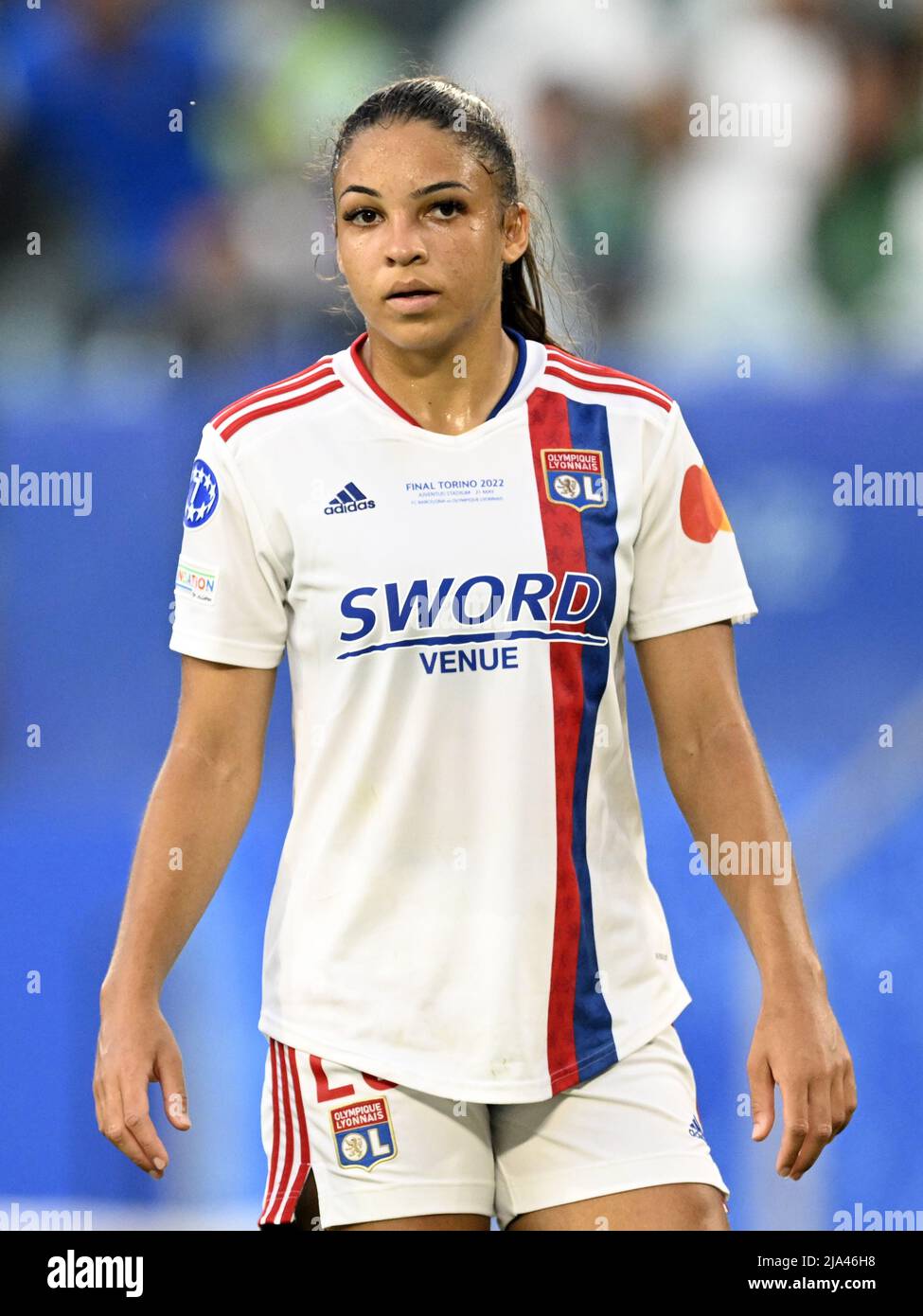 TORINO - Delphine Cascarino delle donne Olympique Lyonnais durante la ...