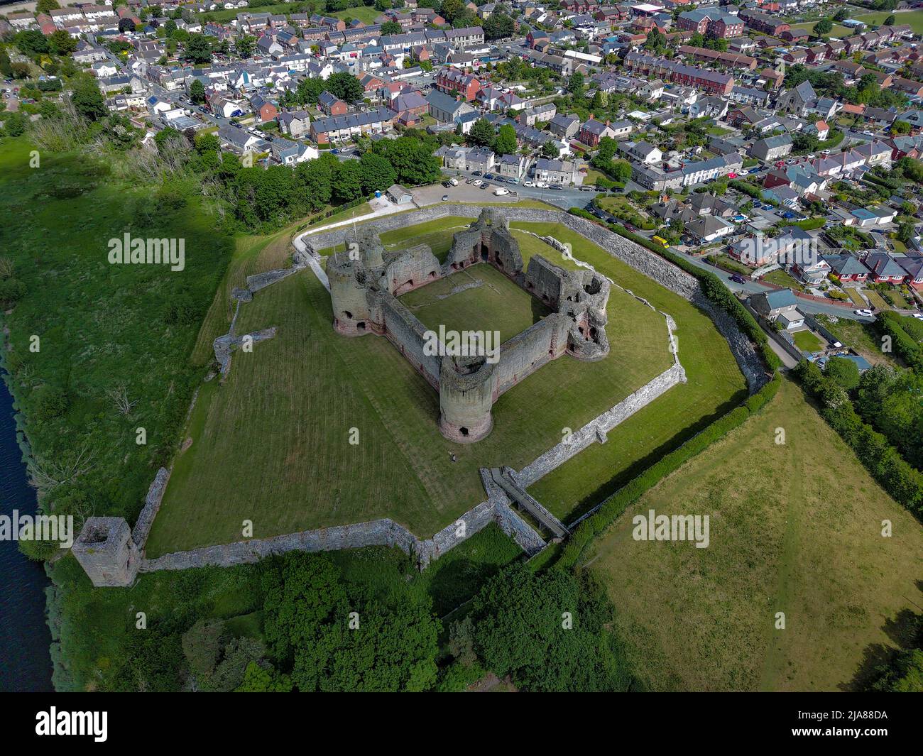 Una foto aerea del castello di scarborough immagini e fotografie stock ...