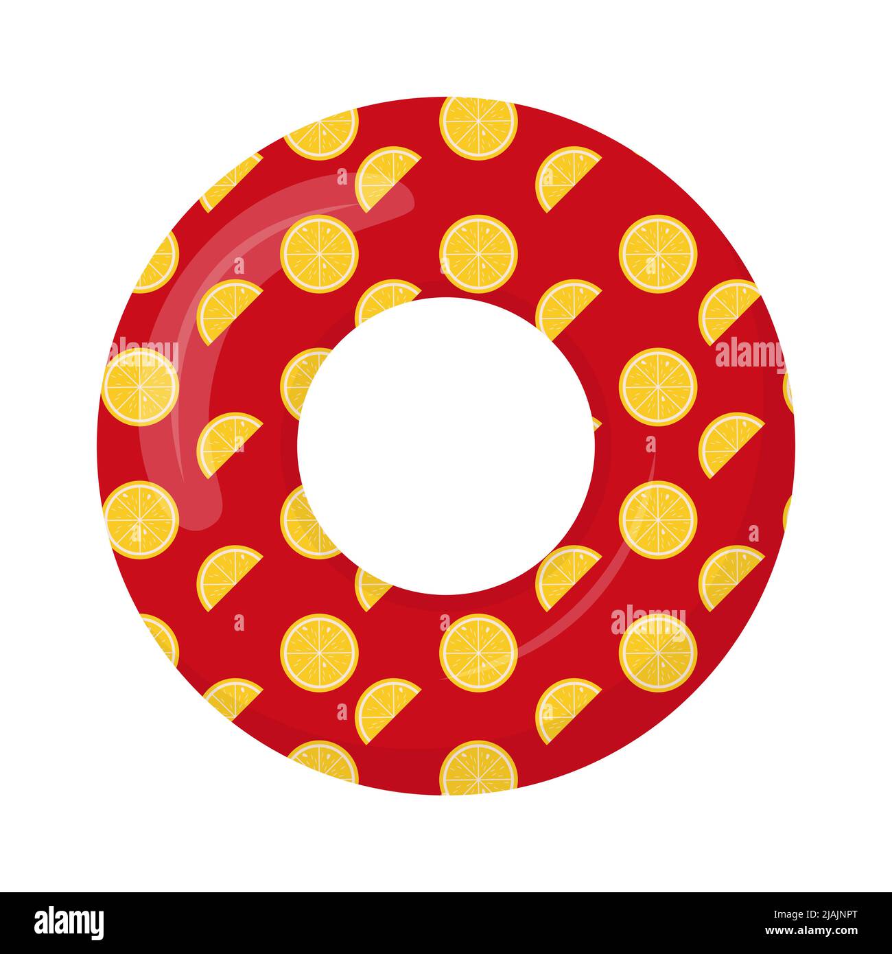 Anello da nuoto Cartoon. Anello in gomma o gonfiabile. Salvavita ...