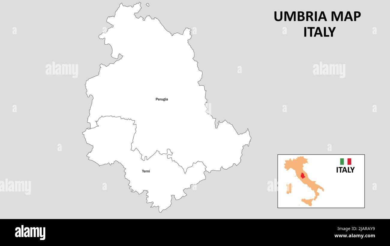 Centro italia mappa amministrativa Immagini Vettoriali Stock - Alamy