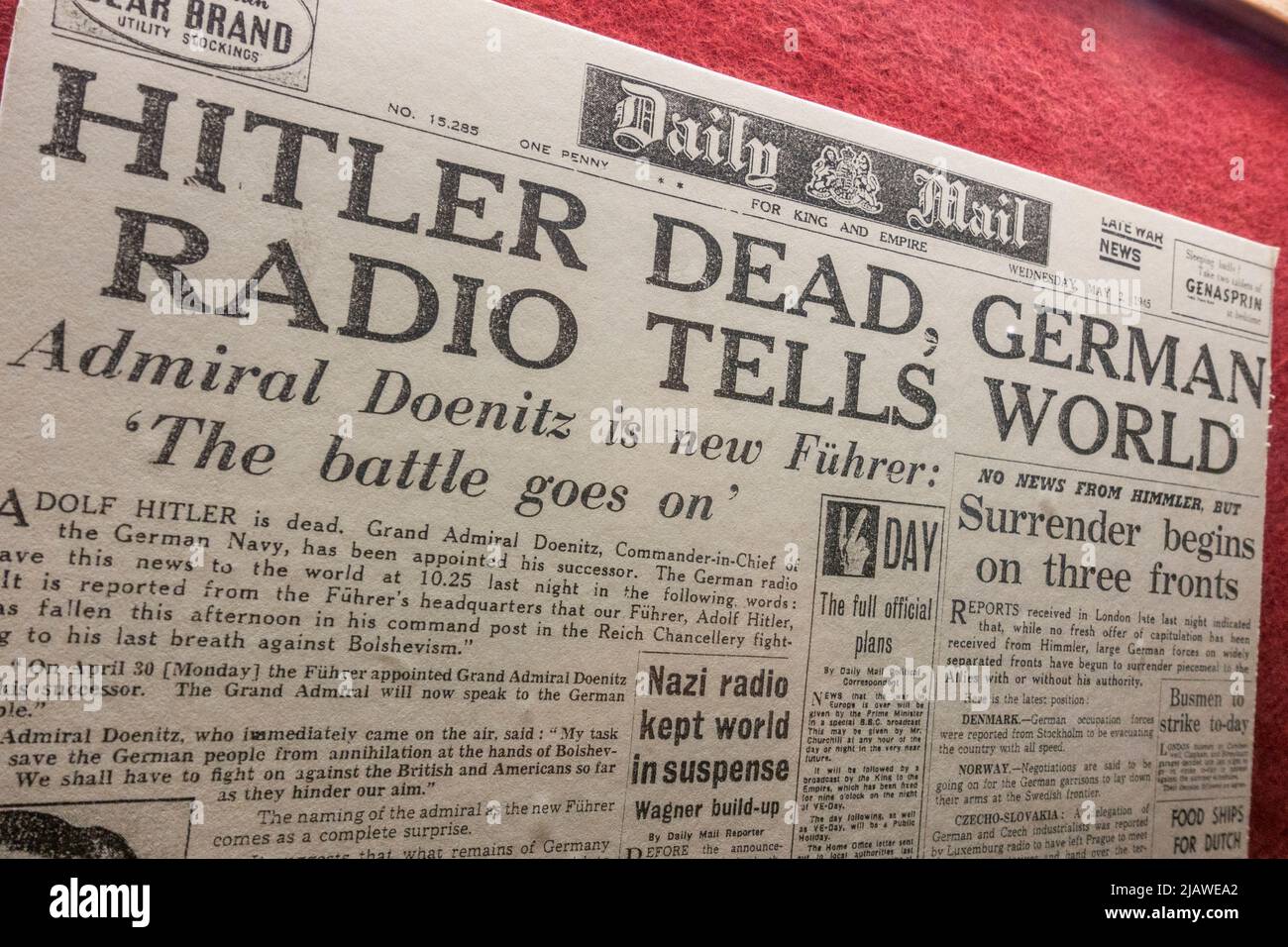 Hitler morto la radio tedesca racconta il mondo immagini e fotografie ...