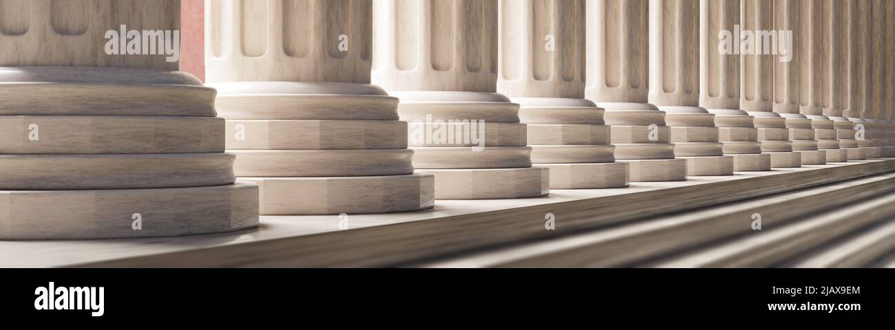 Colonne greche antiche, colonne in pietra di marmo classico, colonnato ...