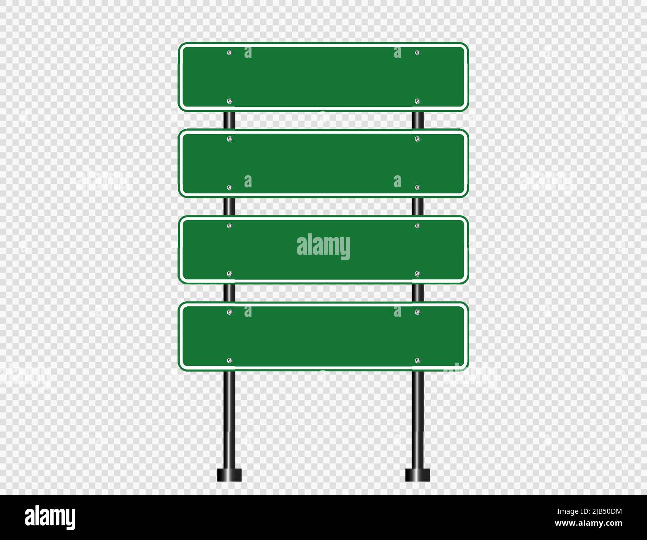 Cartello stradale verde, cartello stradale isolato su sfondo ...