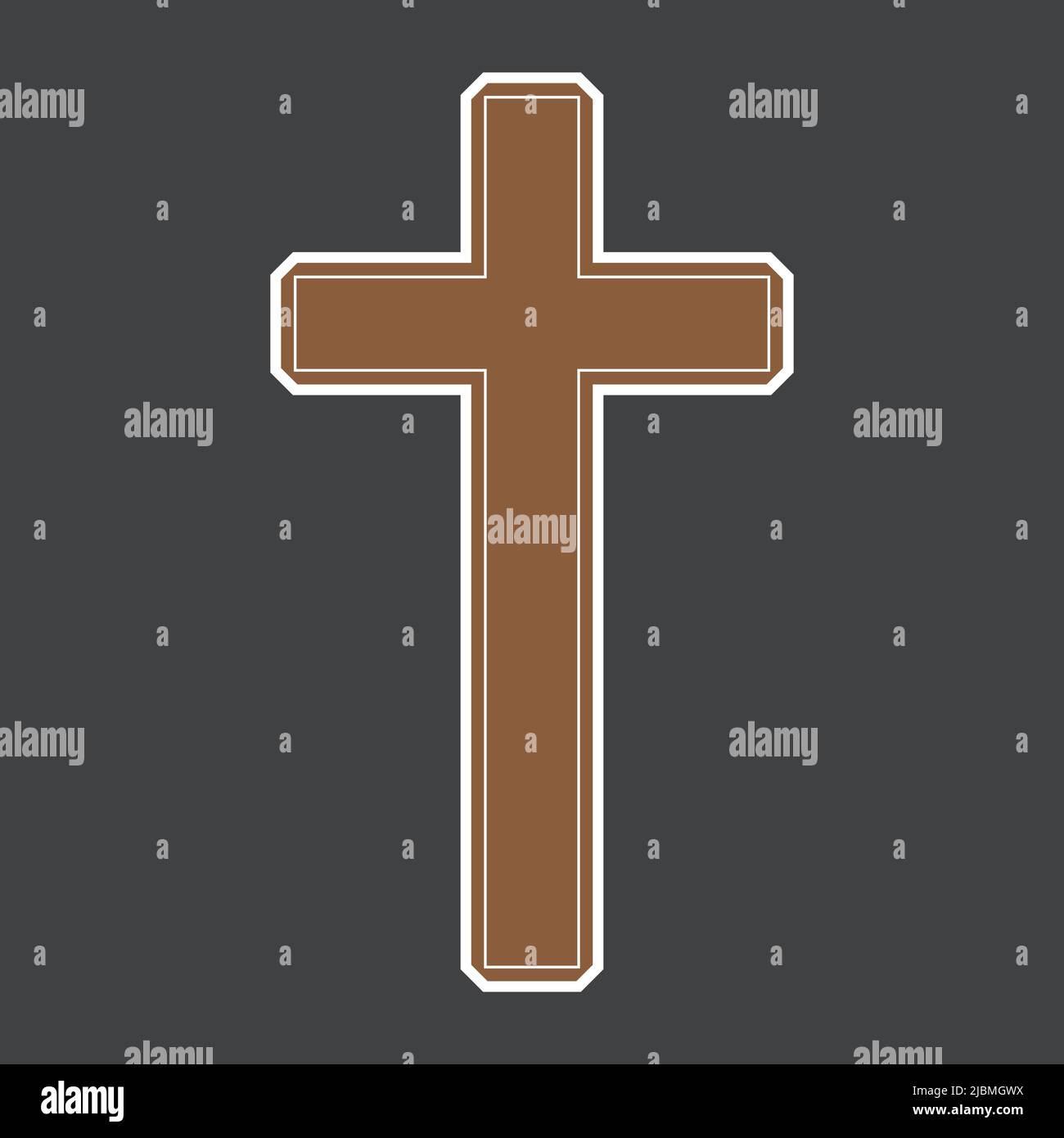 Simbolo religioso di una croce Immagini Vettoriali Stock - Alamy