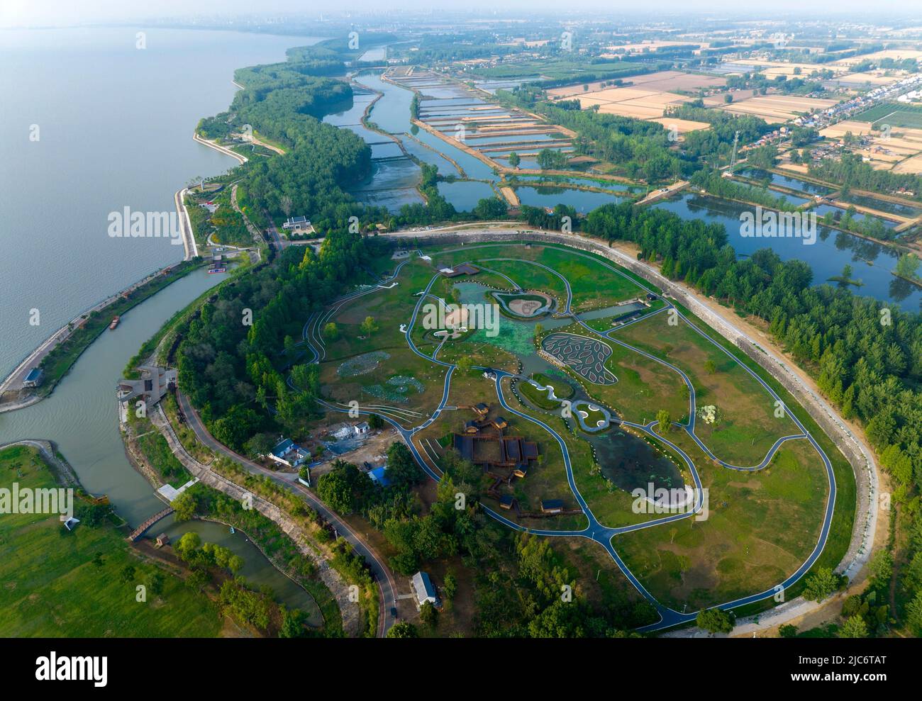 HUAIAN, CINA - 5 GIUGNO 2022 - Foto aerea scattata il 5 giugno 2022 ...