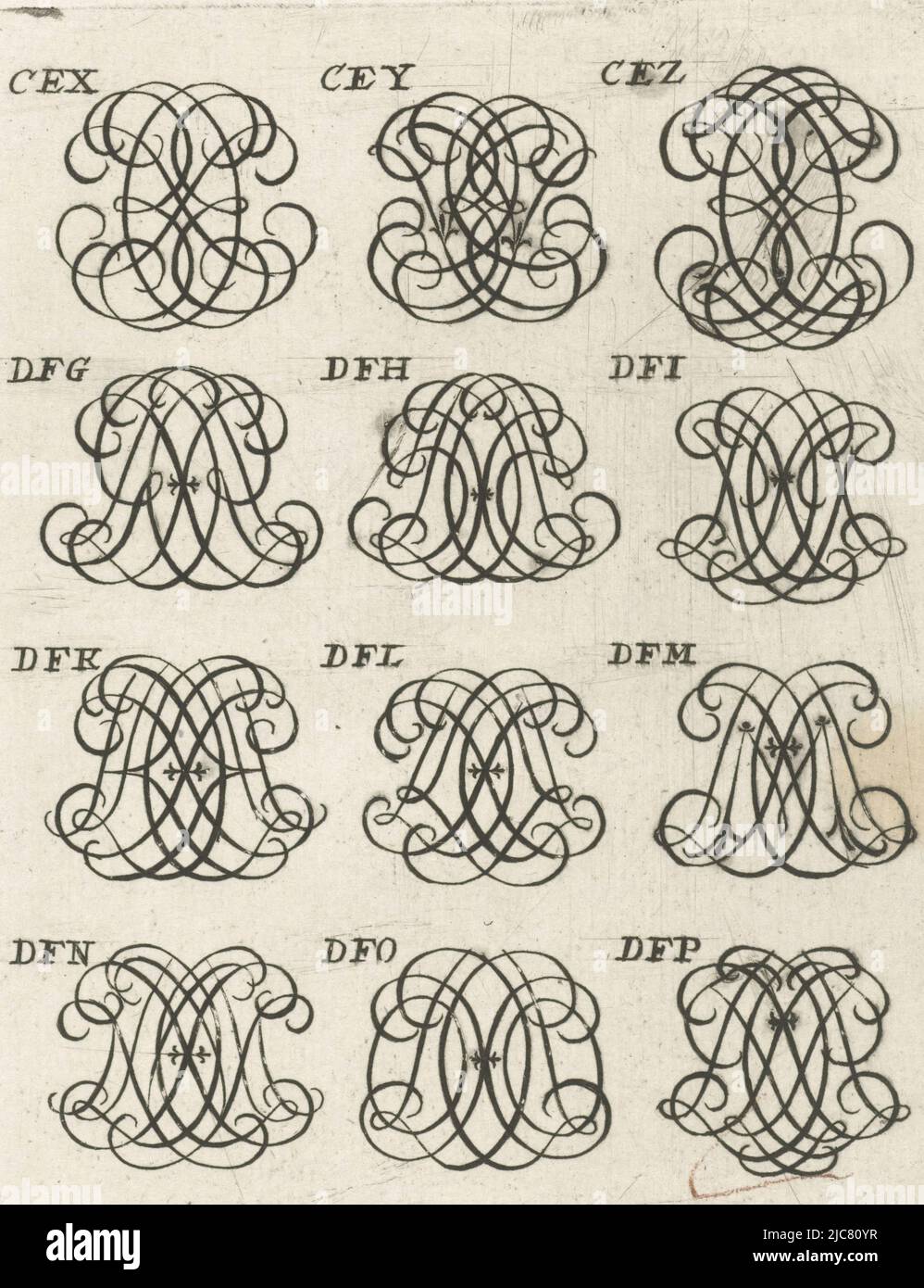 Sei grandi monogrammi immagini e fotografie stock ad alta risoluzione ...