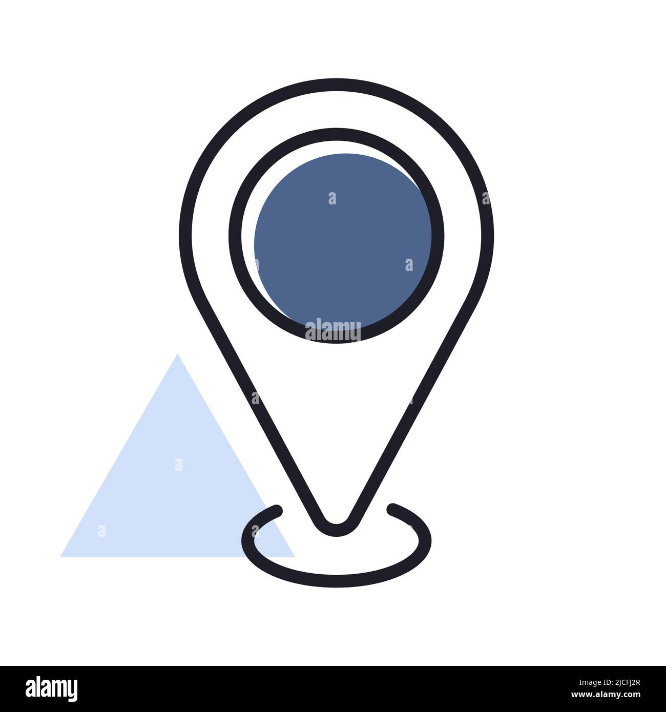 Icona isolata mappa PIN. Puntatore della mappa. Marcatori mappa ...