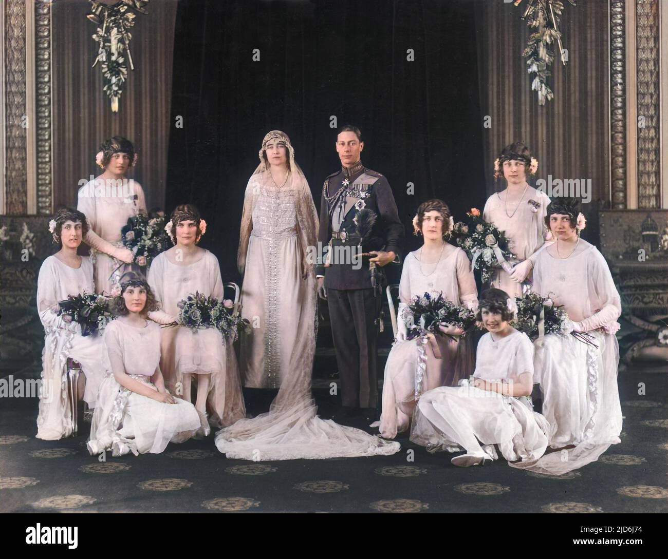 The queen mother at westminster abbey immagini e fotografie stock ad ...