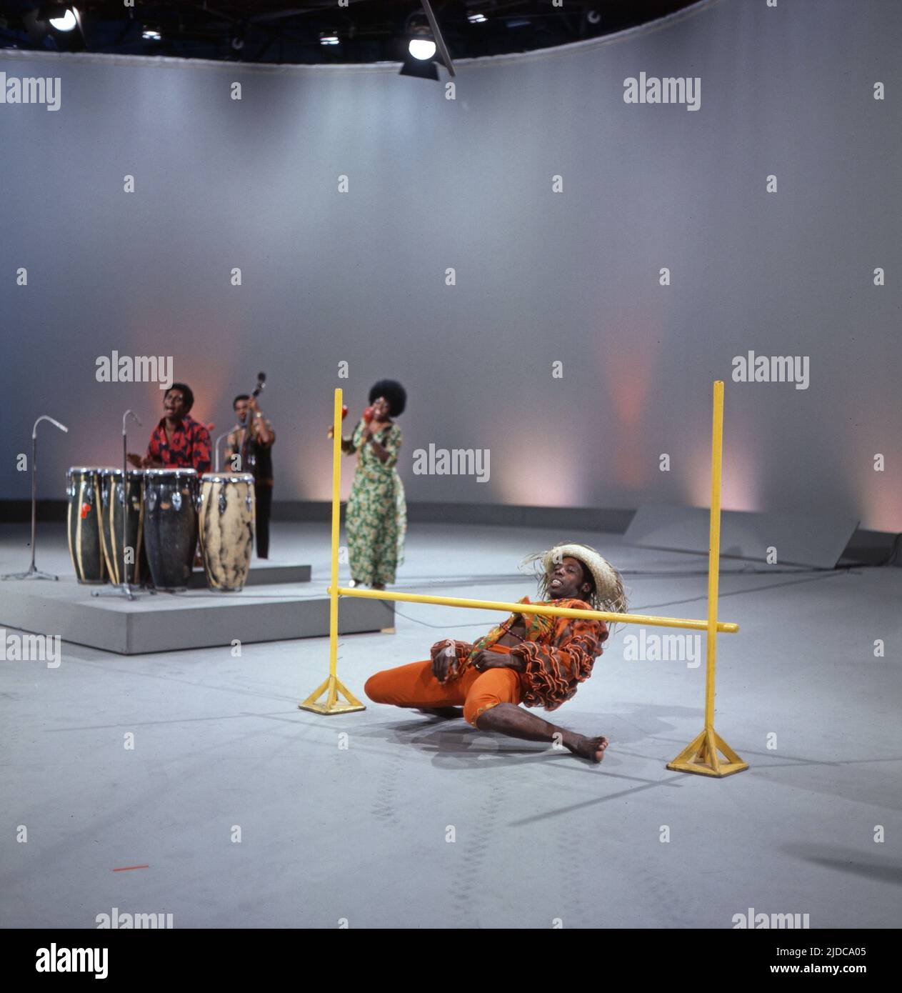 Drei mal Neun, ZDF Quizshow, Deutschland, 1971, im Bild: Peanuts Taylor ...