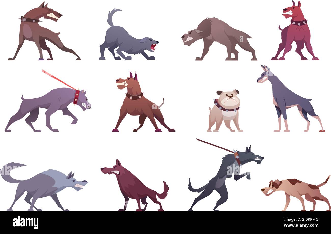 Cani scatenati Immagini Vettoriali Stock - Alamy