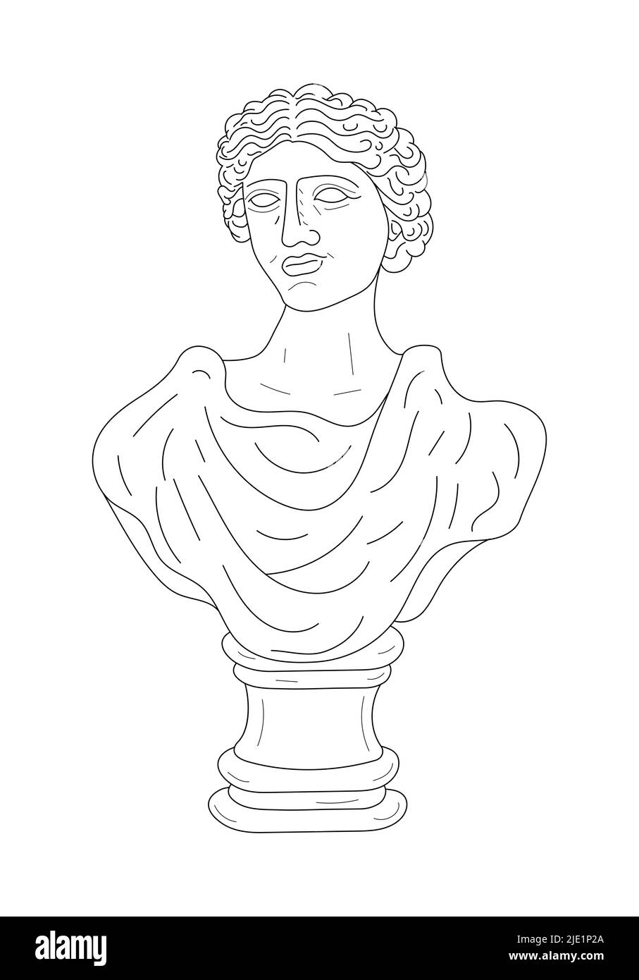 Dio greco scultura greca classica Immagini Vettoriali Stock - Alamy