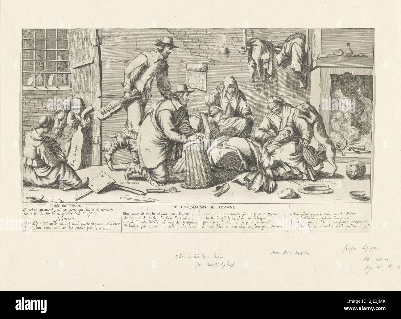 Elaborando la volontà della povera donna, le Testament de Jeanne ...