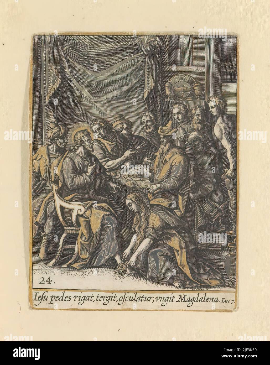 Maria Maddalena unola i piedi di Cristo, vita Iesu Salvatoris varijs iconibus ab Adriano ...