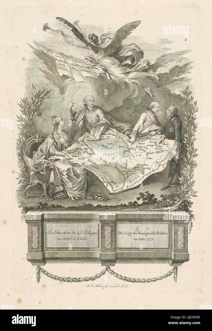 Die lage des konigreichs pohlen im iahr 1773 immagini e fotografie ...