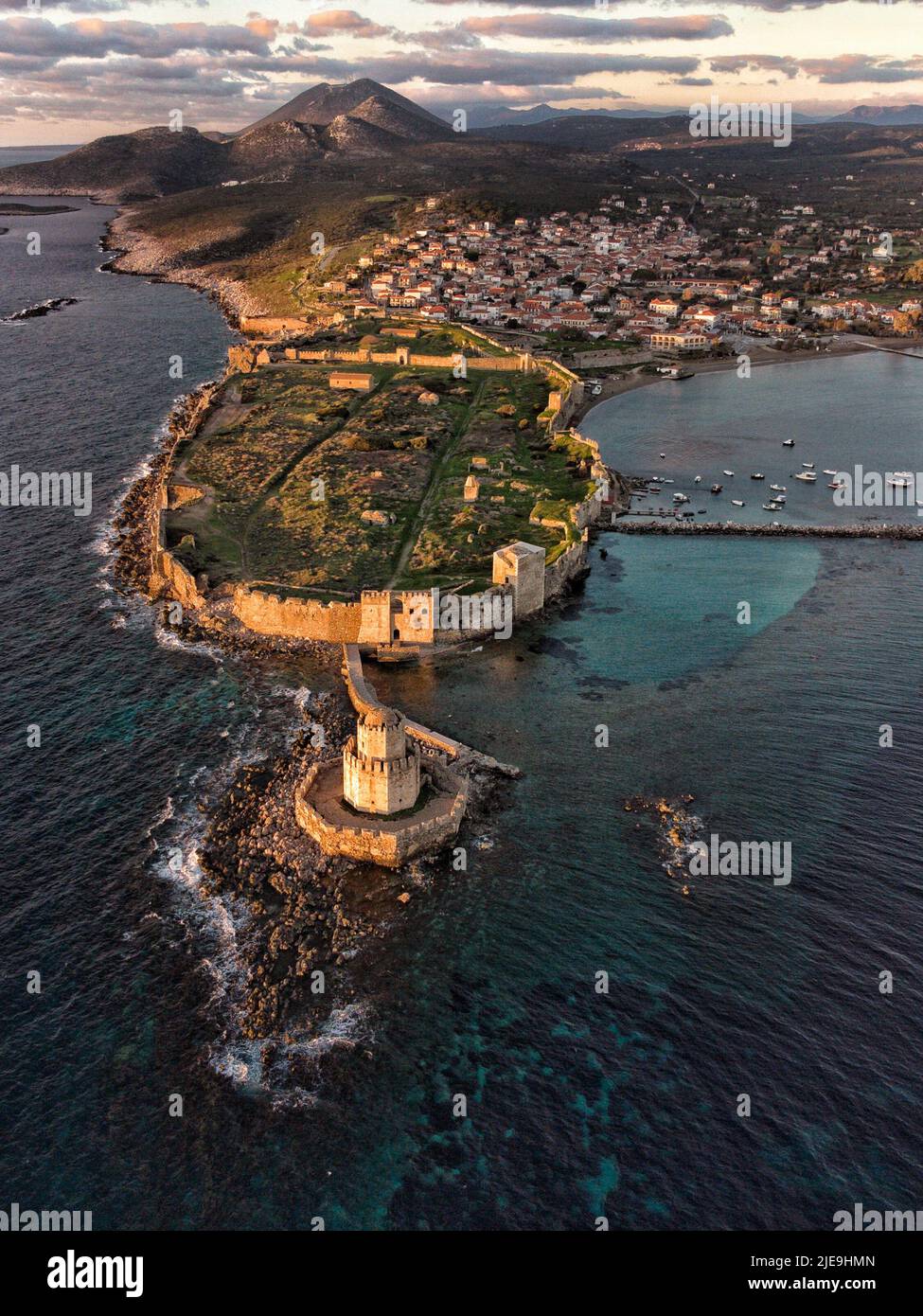 Castello di methoni greco peloponneso immagini e fotografie stock ad ...