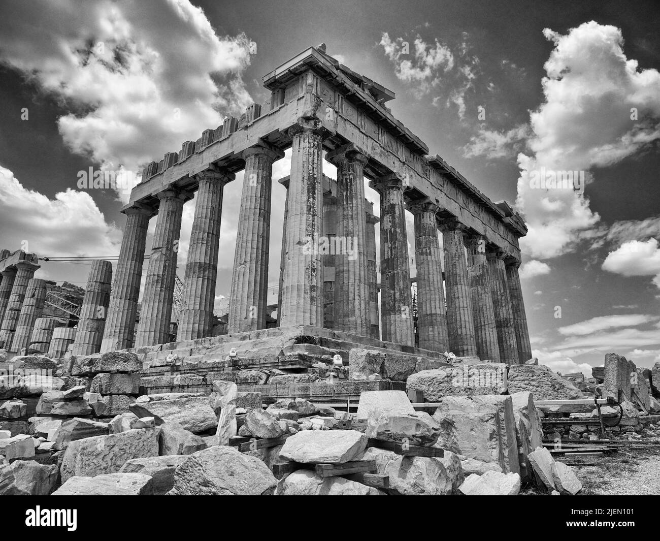 Partenone acropoli di atene Foto e Immagini Stock in Bianco e Nero - Alamy