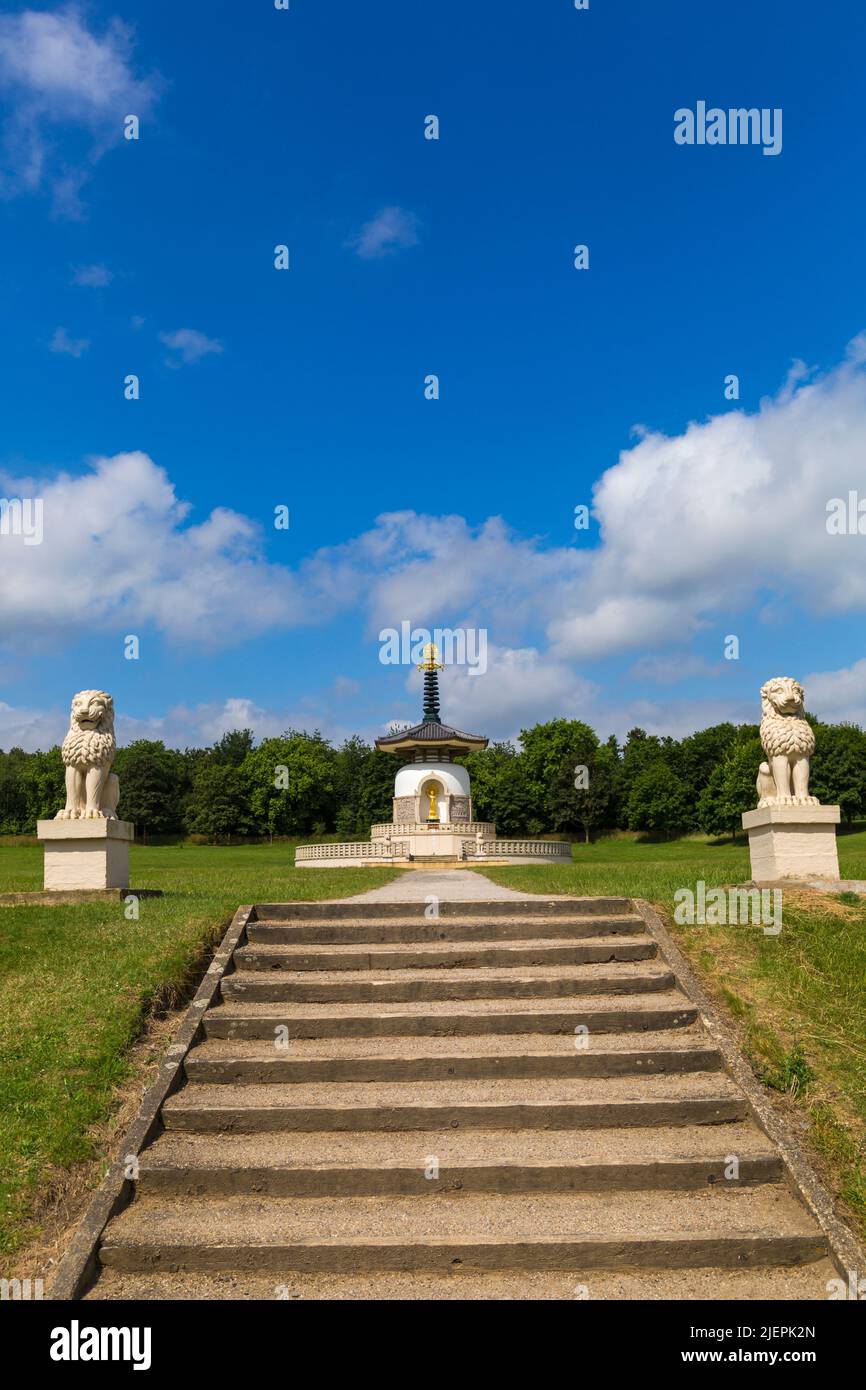 Quattro leoni bianchi custodiscono gli ingressi immagini e fotografie ...