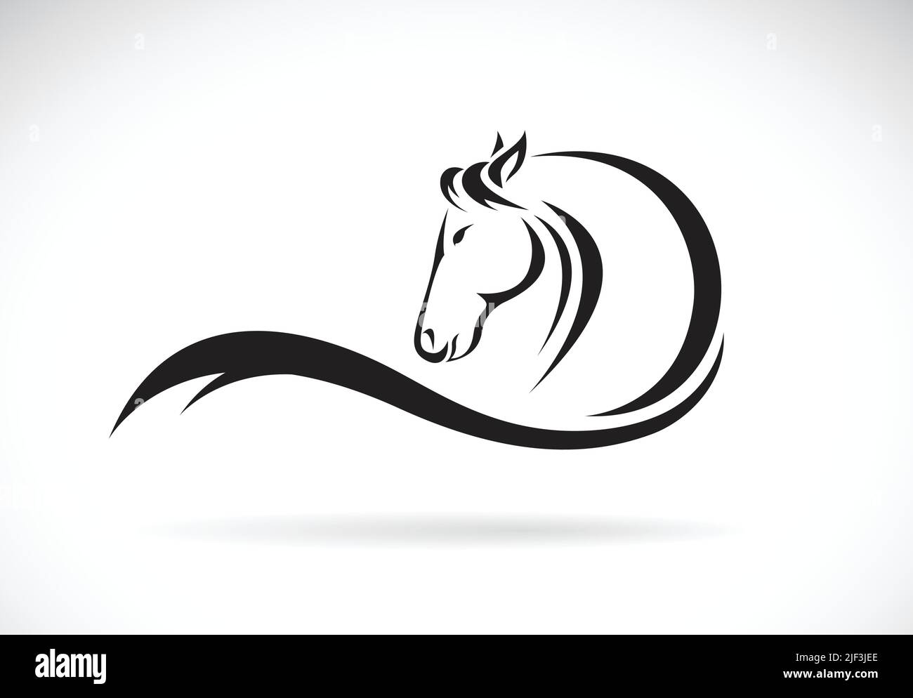 Cavallo disegno testa stilizzato Immagini Vettoriali Stock - Alamy