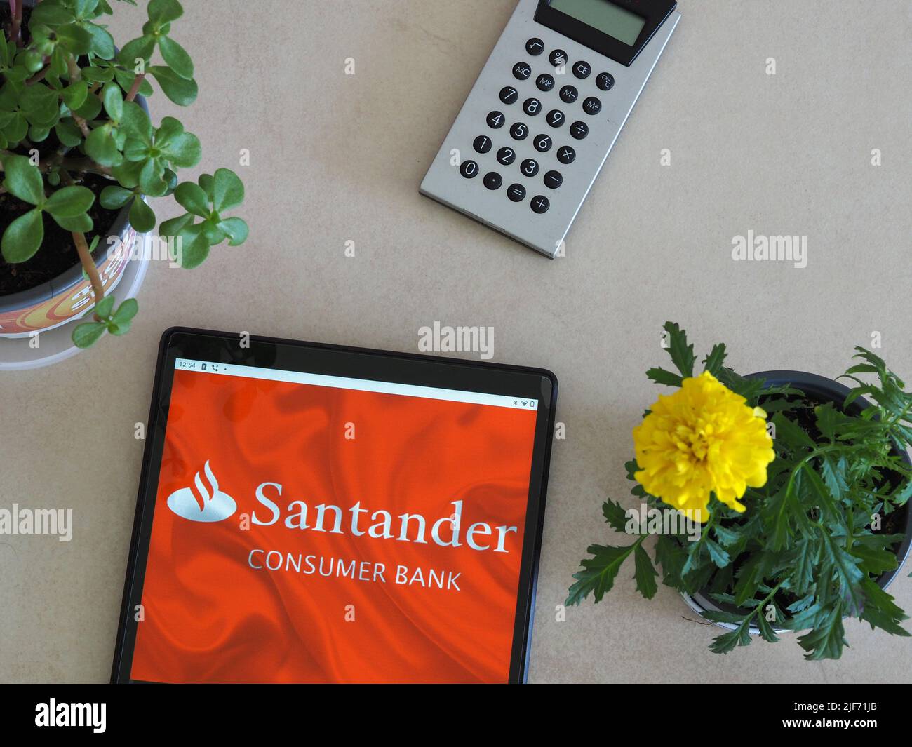 Logo santander immagini e fotografie stock ad alta risoluzione - Alamy