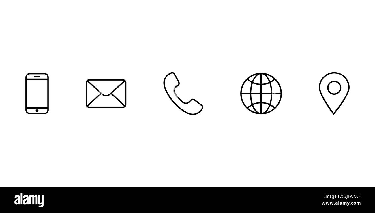 Contatti telefonici Immagini Vettoriali Stock - Alamy