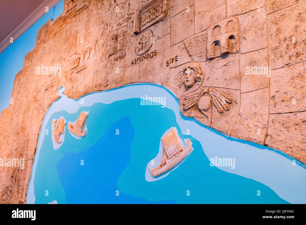 Turchia mappa antalya immagini e fotografie stock ad alta risoluzione ...