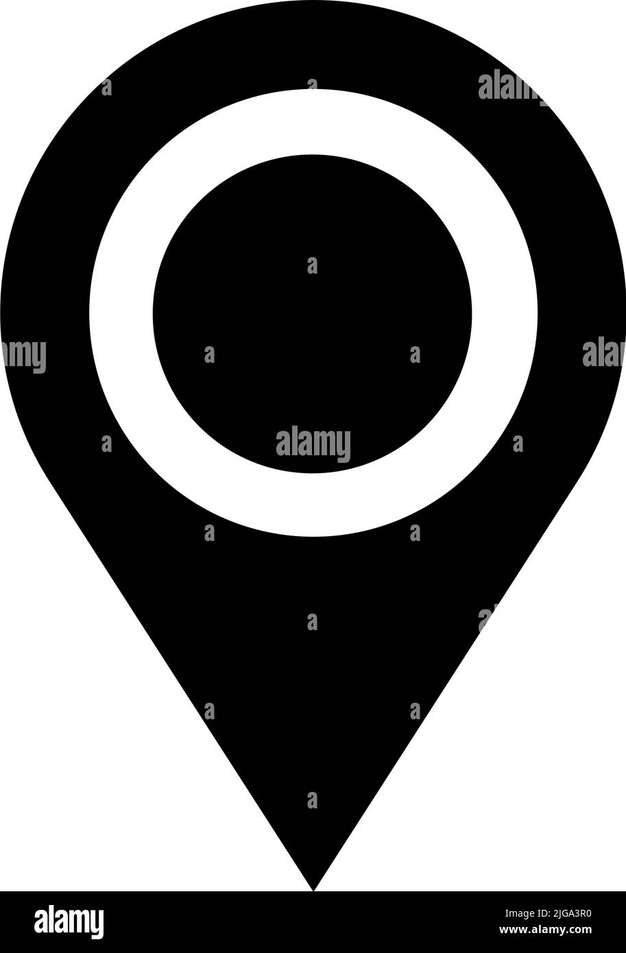 Indicatore della mappa, posizione del pin della mappa, illustrazione ...