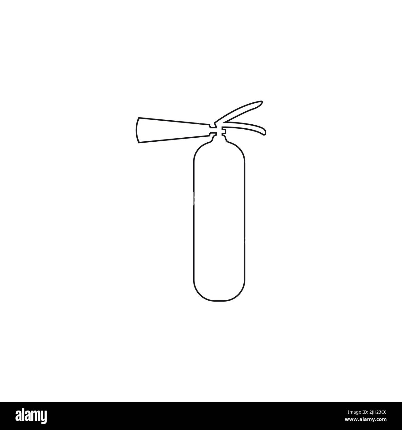 estintore a icona vettore. Icona linea estintore, segno vettoriale di ...