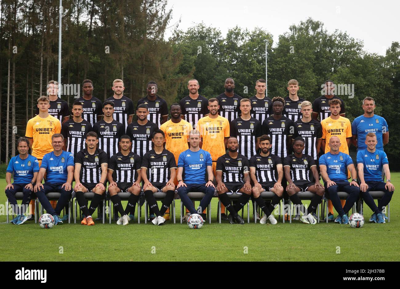Belgio. 14th luglio 2022. Back Row (L-R): Romeo Monticelli, Bessile ...